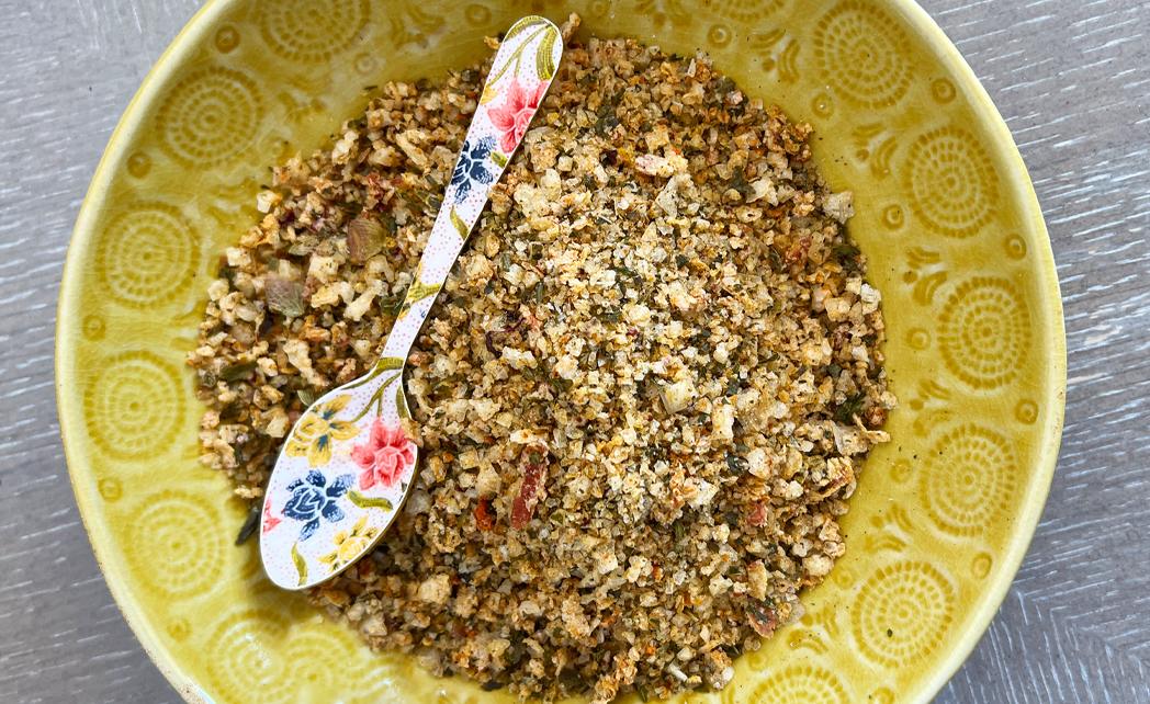 Tomato And Nectarine Lemon Verbena Olive Oil Salt Herbal Roots